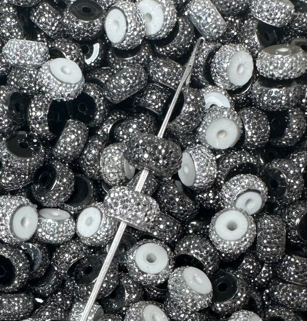 **SUPER Sparkly Acrylic Abacus Spacer Bead, Rondelle Spacer Bead – The ...