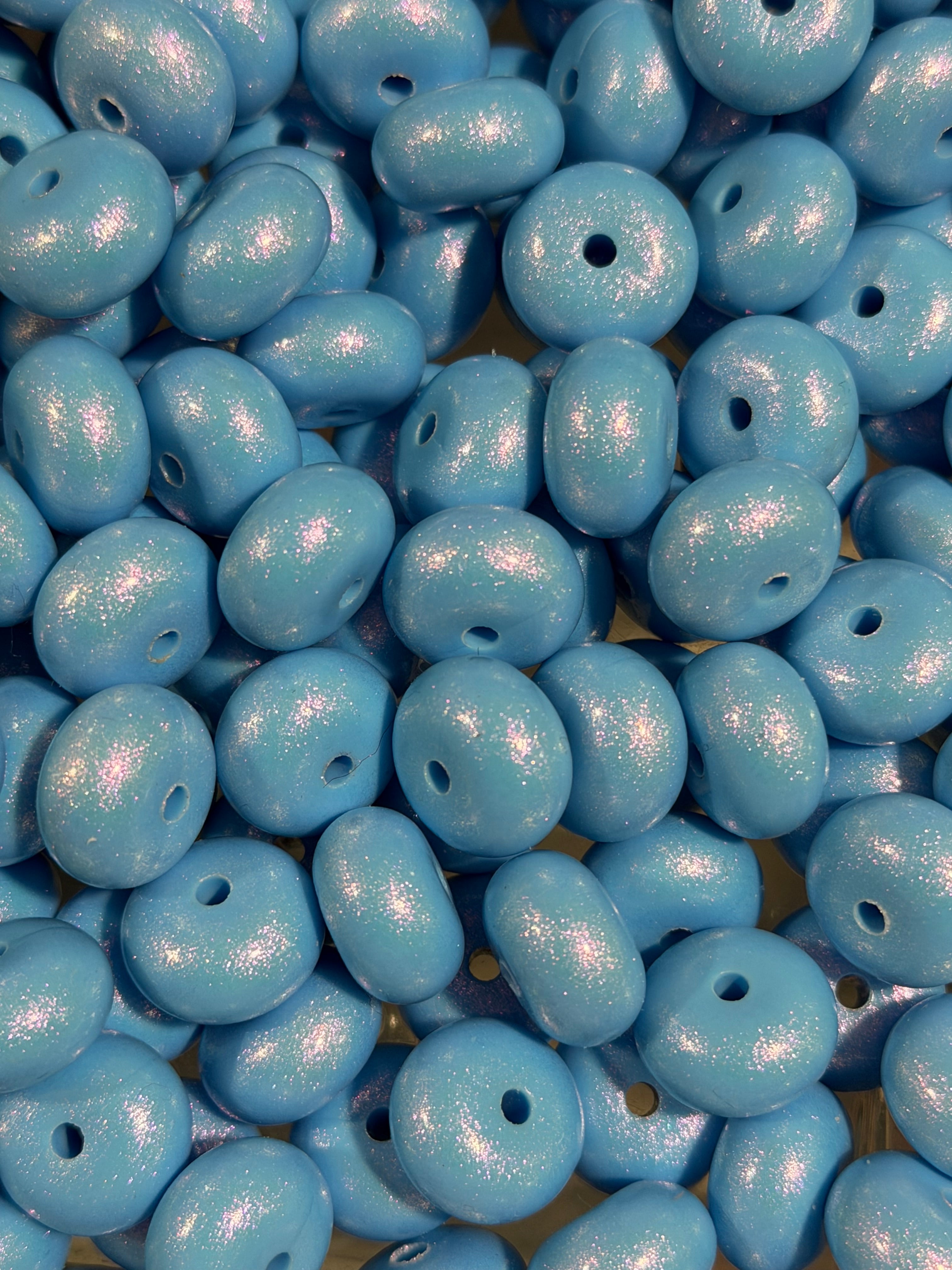 14mm ABACUS OPAL Azure Silicone Beads – The Silicone Bead Store LLC