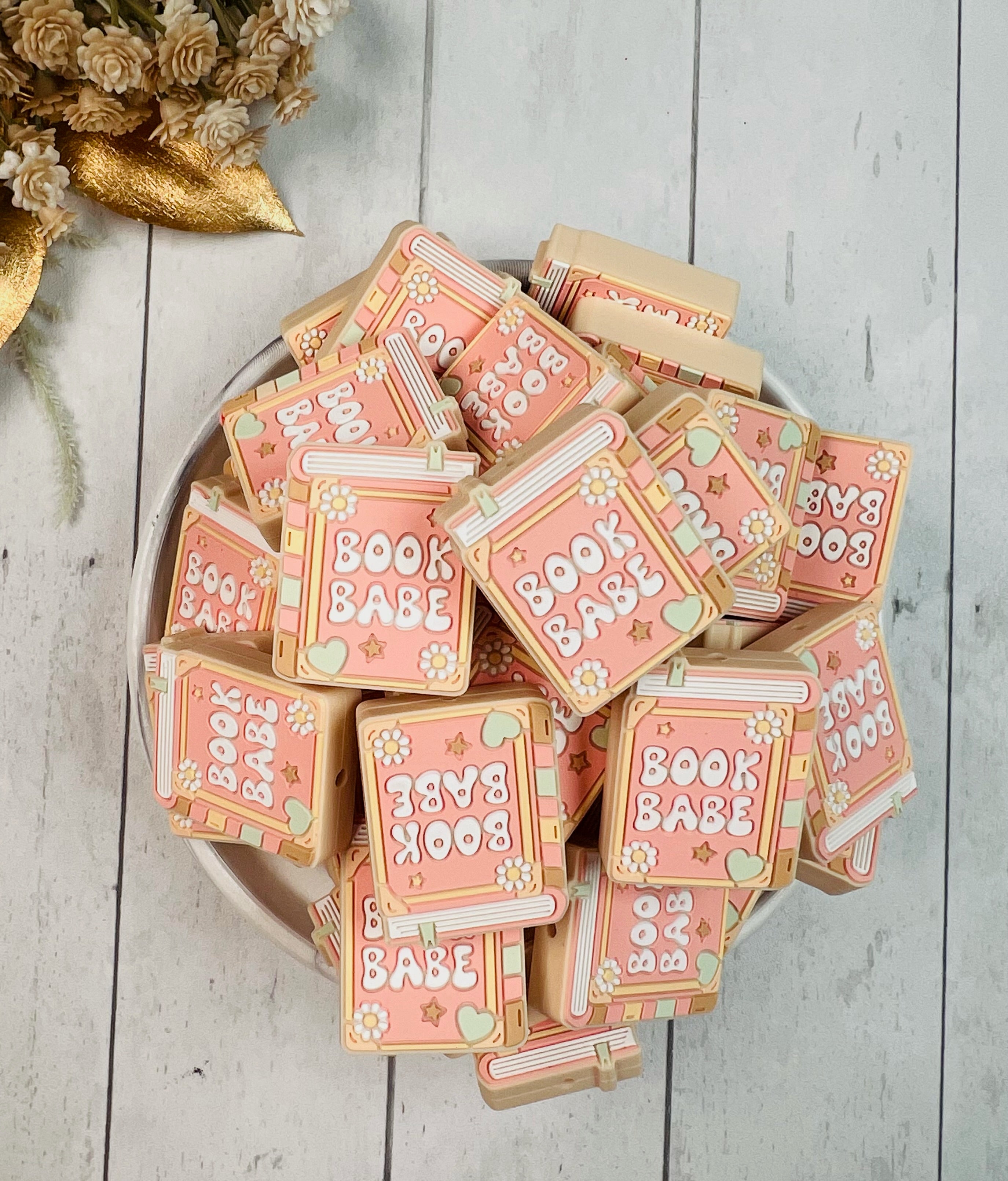 Exclusive Book Babe Silicone Focal Bead, Book Silicone Focal Bead – The ...