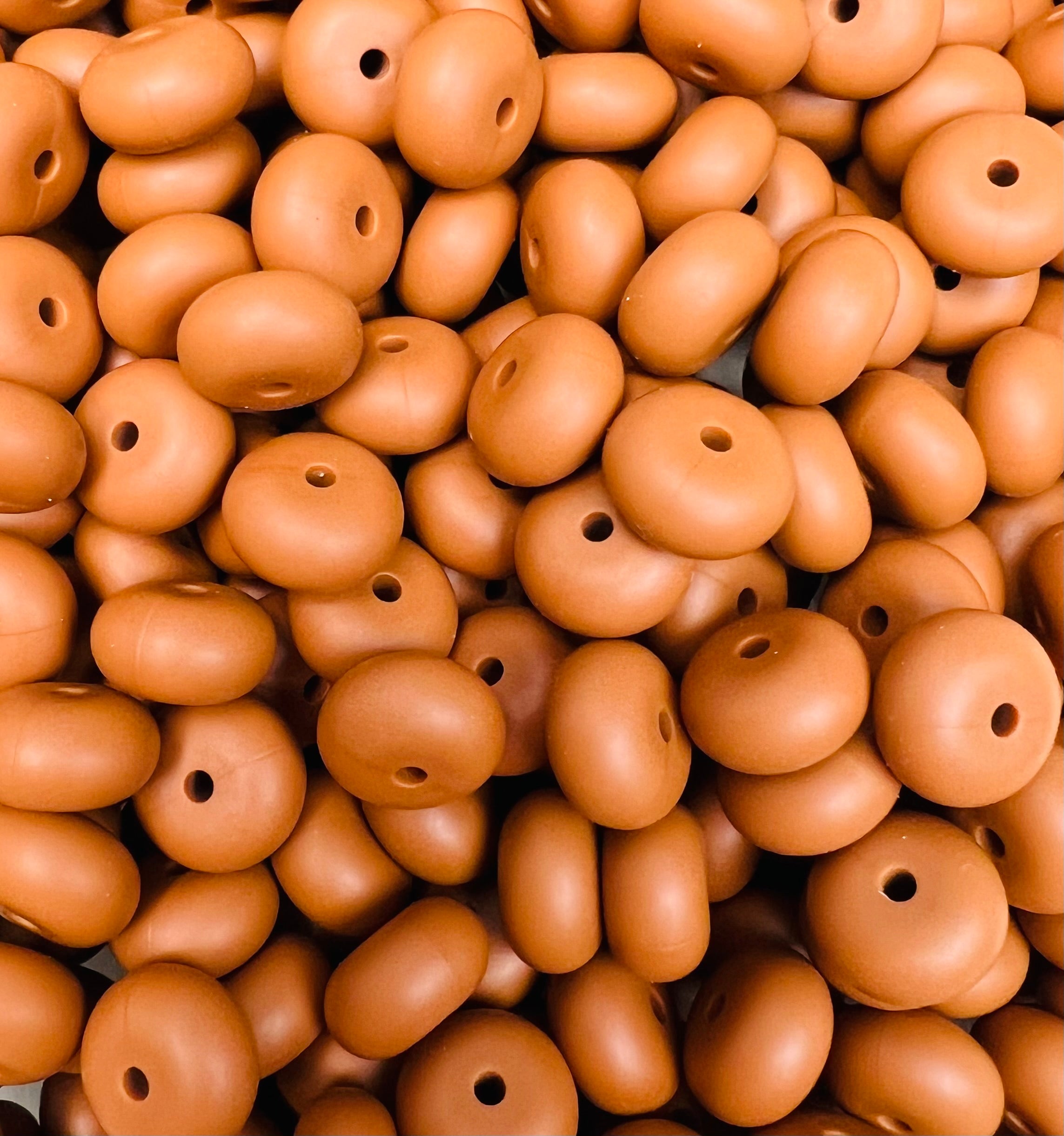 14mm ABACUS Solid Gingerbread Silicone Beads – The Silicone Bead Store LLC