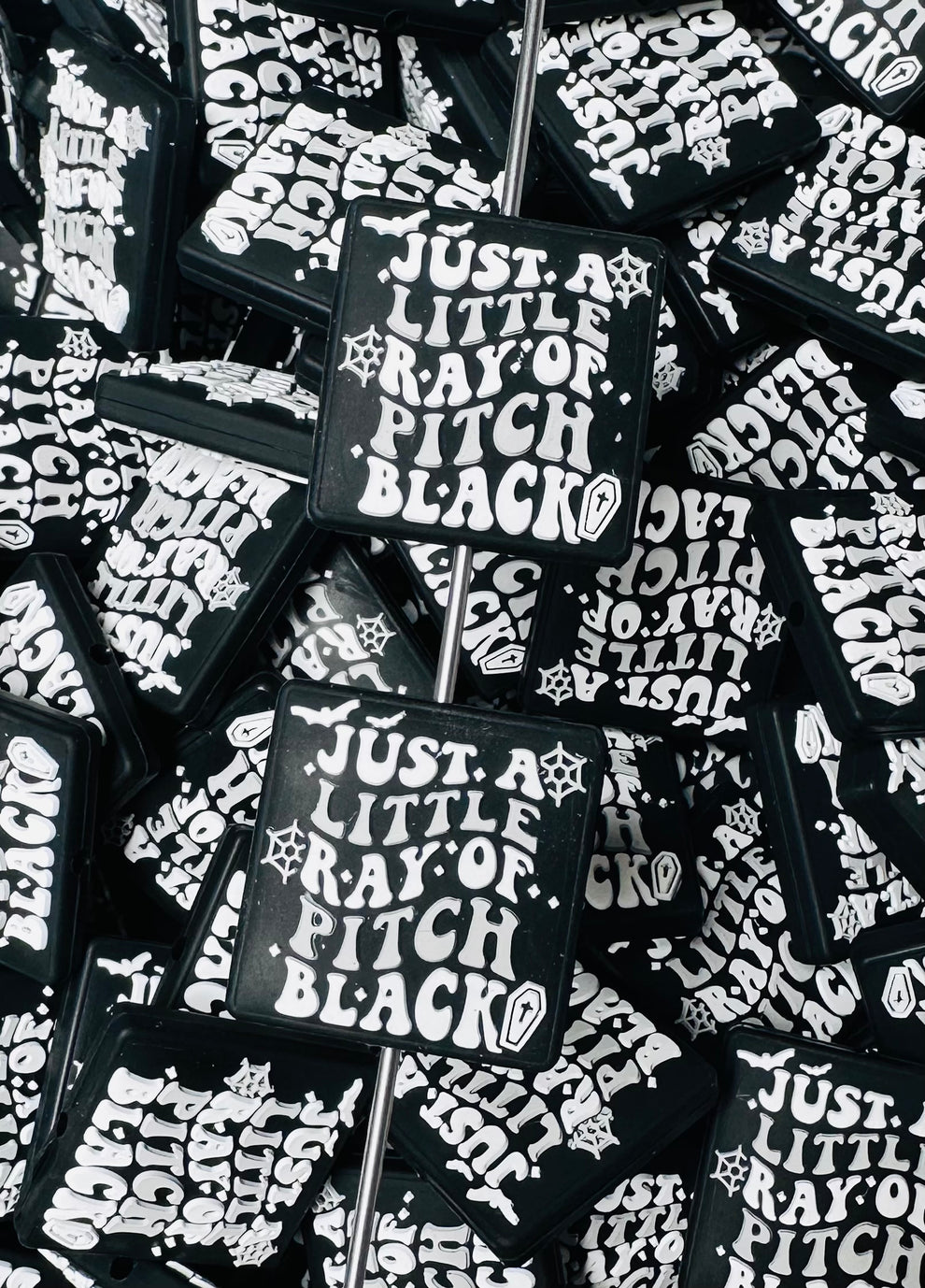 Just A Little Ray of Pitch Black EXCLUSIVE Silicone Focal Bead, Hallow ...