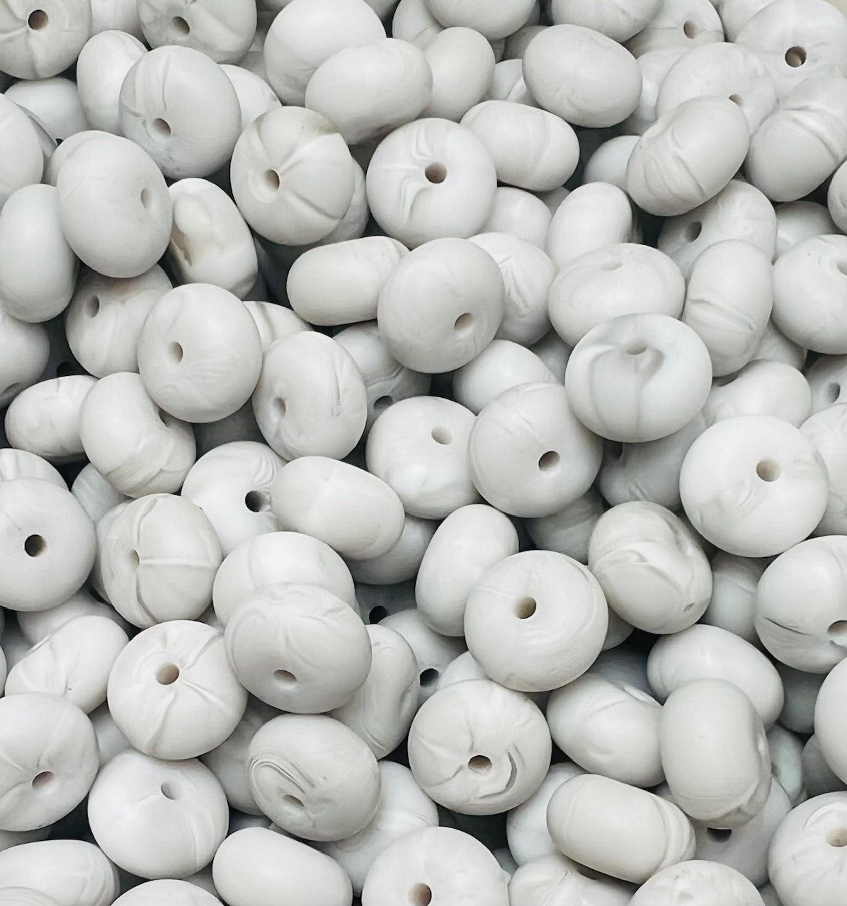 14mm ABACUS Solid Grey Marble Silicone Beads – The Silicone Bead Store LLC